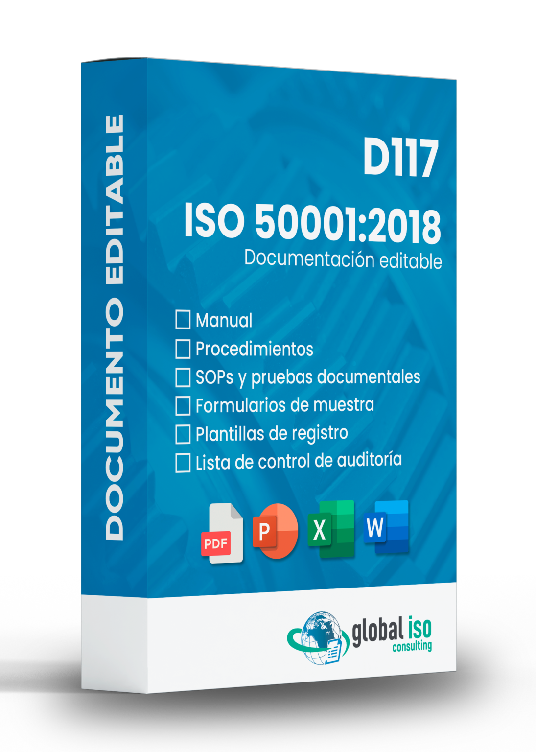 D117 Kit de documentación ISO 50001:2018 - Manual, procedimientos ...
